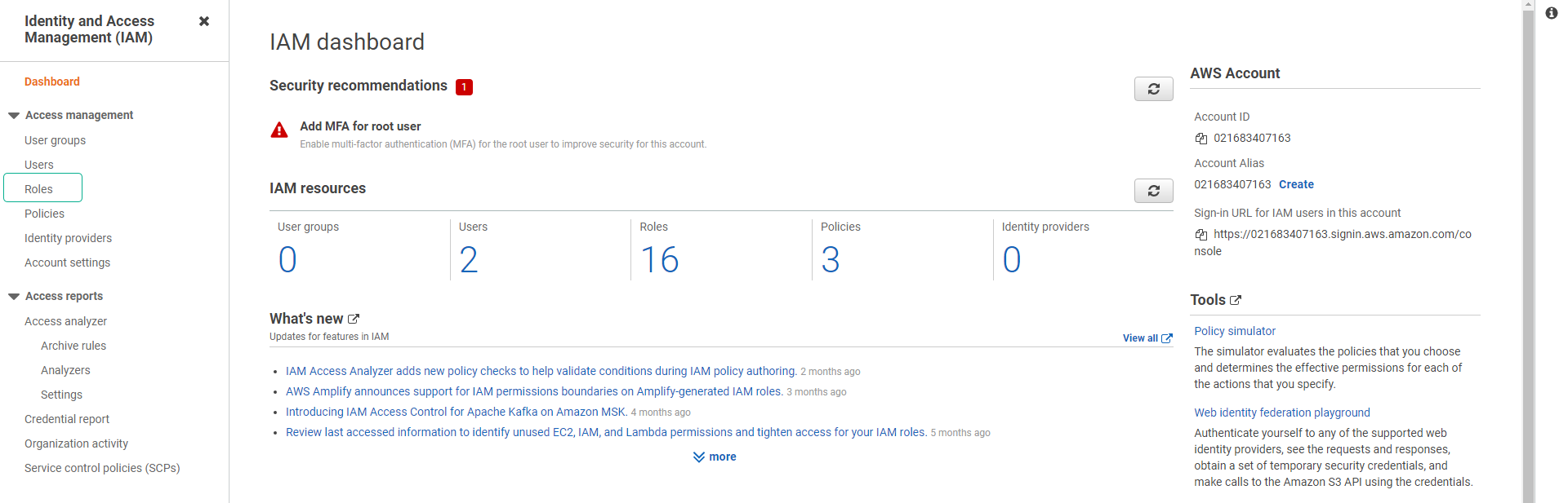Create IAM role :: EC2 Instance Profile